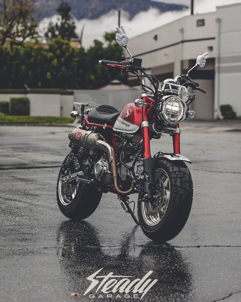 Le Honda Monkey 125 rouge de Steady Garage - Mini4Temps.fr, le site des ...